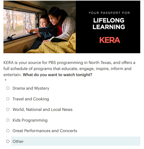 KERA Survey - Greater Public